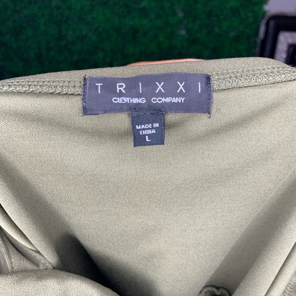 Trixxi | Pants & Jumpsuits | Trixxi Olive Green Jumpsuit | Poshmark